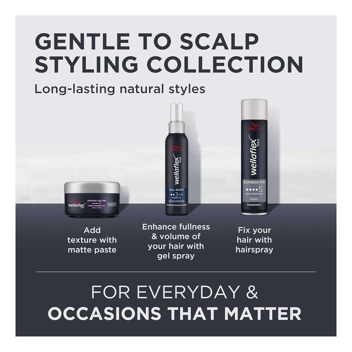 Wella Wellaflex Men Ultra Strong Hold Matte Paste 75ml – Chemist ...