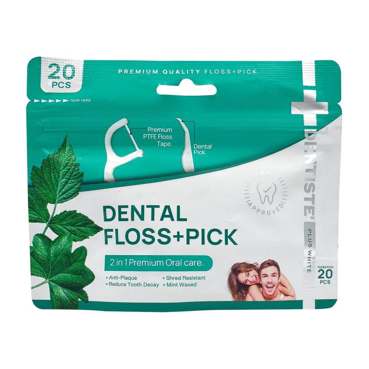 Dentiste Premium Oral Care 2 In 1 Dental Floss & Picks 20 Pieces ...