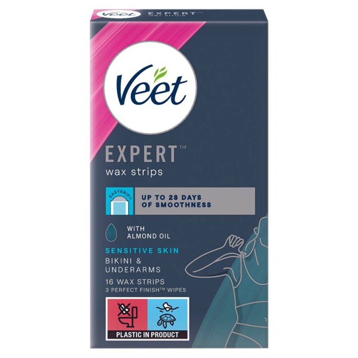 Veet Wax Strips Professional Bikini & Underarms 16 Strips – Chemist ...