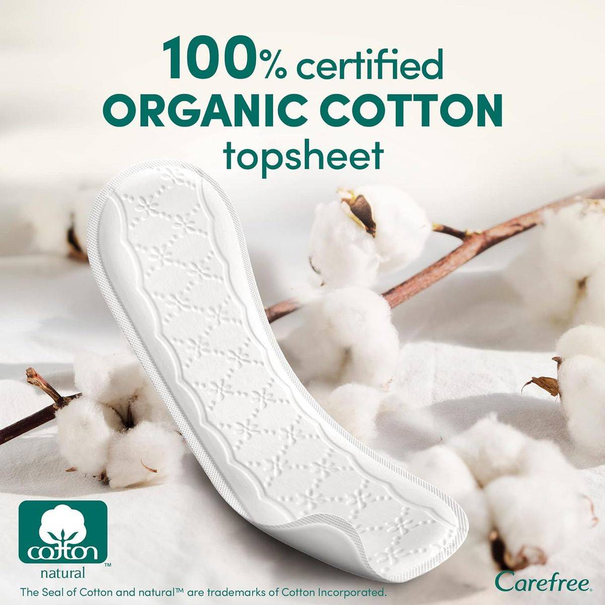 Carefree Organic Cotton Liners Long 24 Pieces – Chemist Warehouse UAE