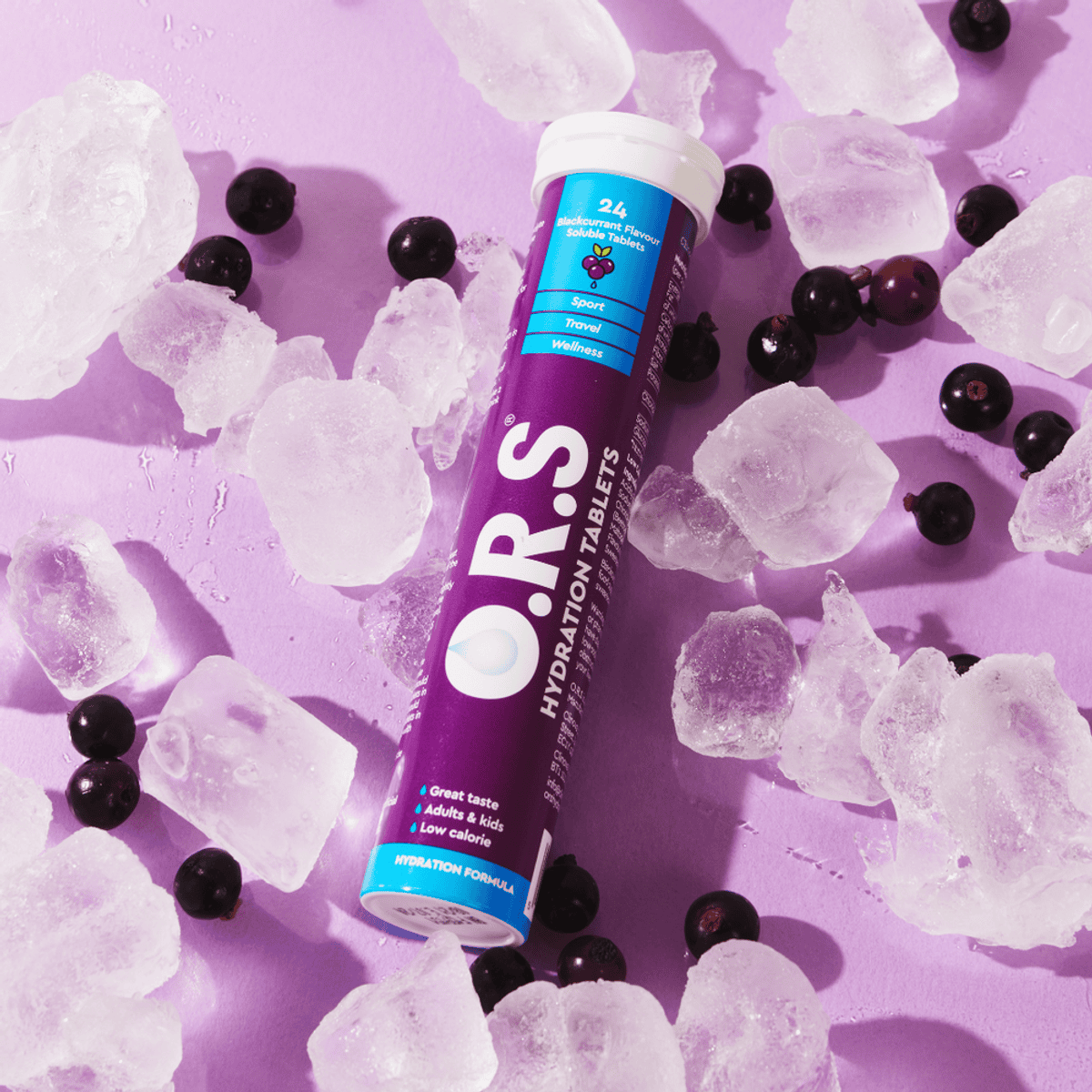 ORS Hydration Blackcurrant 24 Effervescent Tablets – Chemist Warehouse UAE