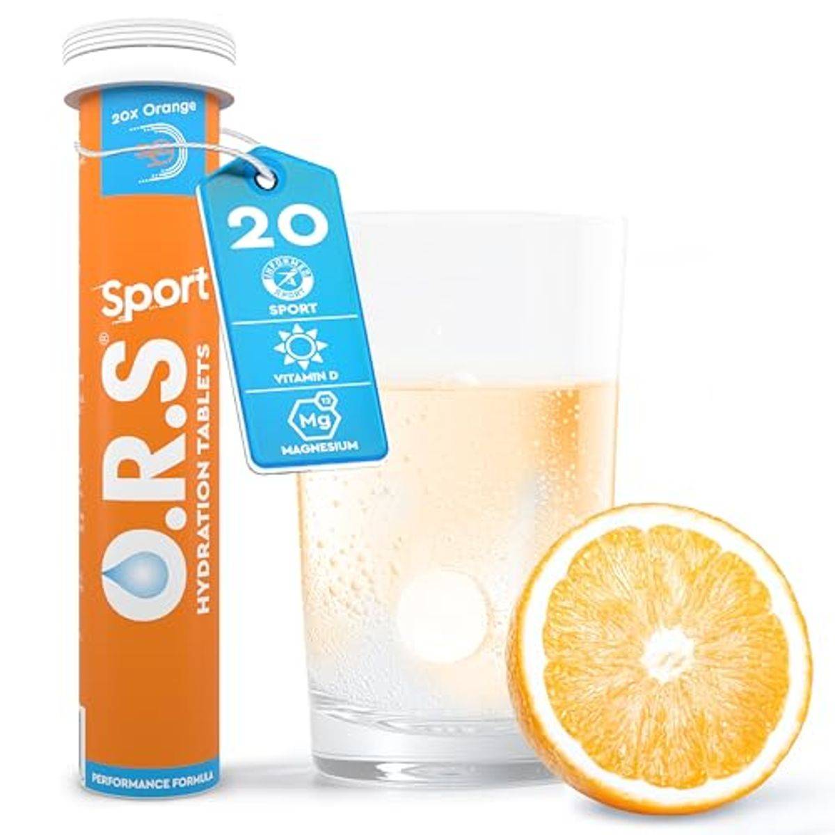 ORS Hydration Sport Orange 20 Effervescent Tablets – Chemist Warehouse