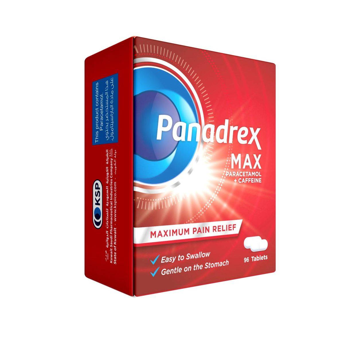 Panadrex Max 500mg/65mg 96 Tablets – Chemist Warehouse UAE