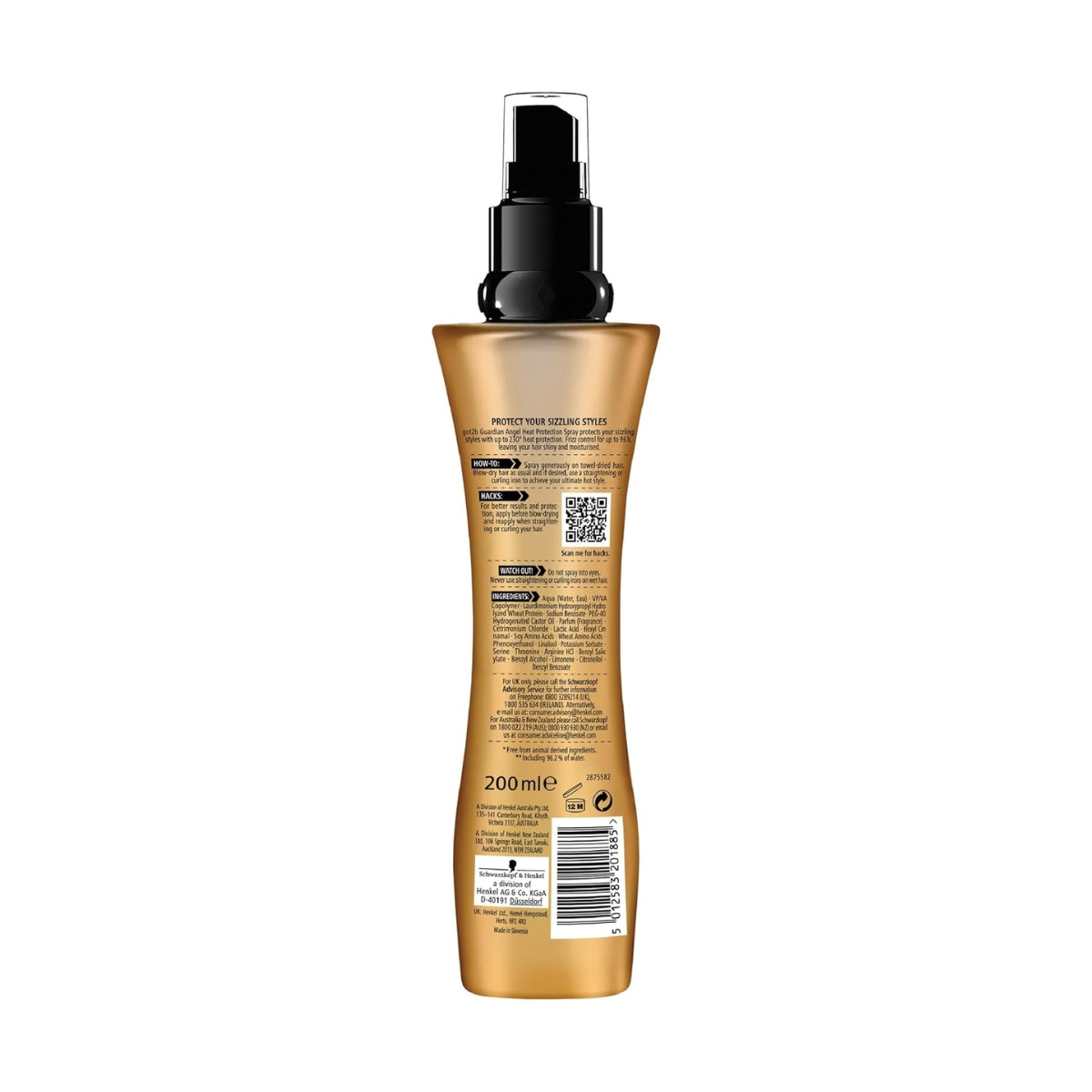 Schwarzkopf Got2B Guardian Angel Heat Protection Spray 200ml – Chemist ...