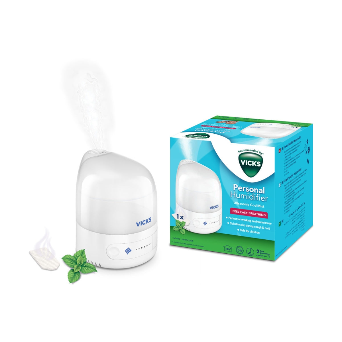 Vicks Humidifier Cool Mist Ultrasonic Personal VUl510E1 – Chemist ...